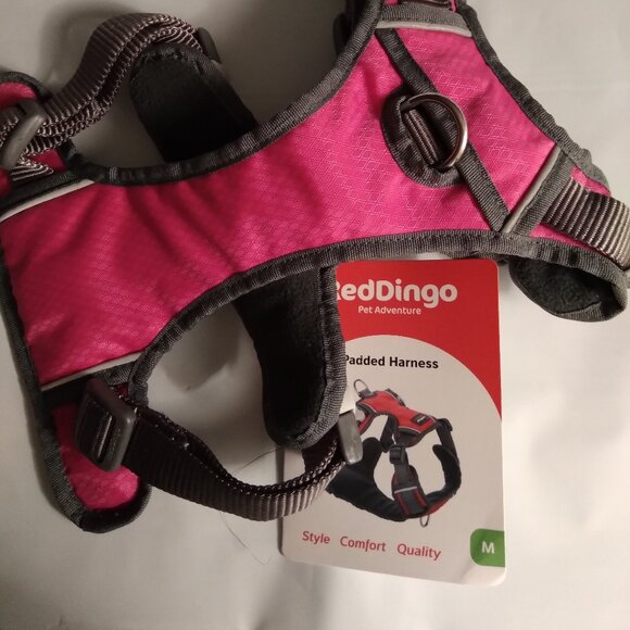 Red Dingo | Dog | Red Dingo Padded Dog Harness Hot Pink Size Medium ...